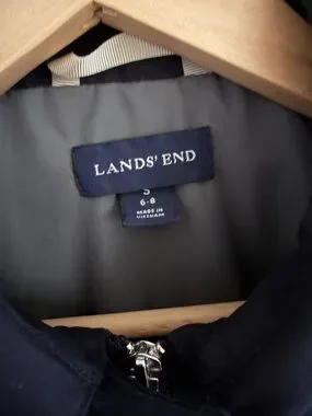 Lands' End | Jackets & Coats | Lands End Navy Blue Rain Jacket Womens ...